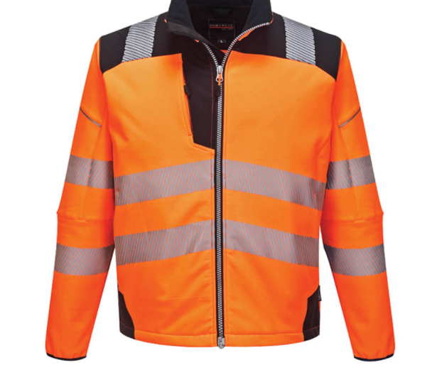 Visible reflective soft shell jacket waterproof workwear | raincoat ...